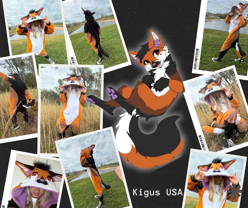 Custom Furry Kigurumi Pajama | Handmade Character | Personalized ...
