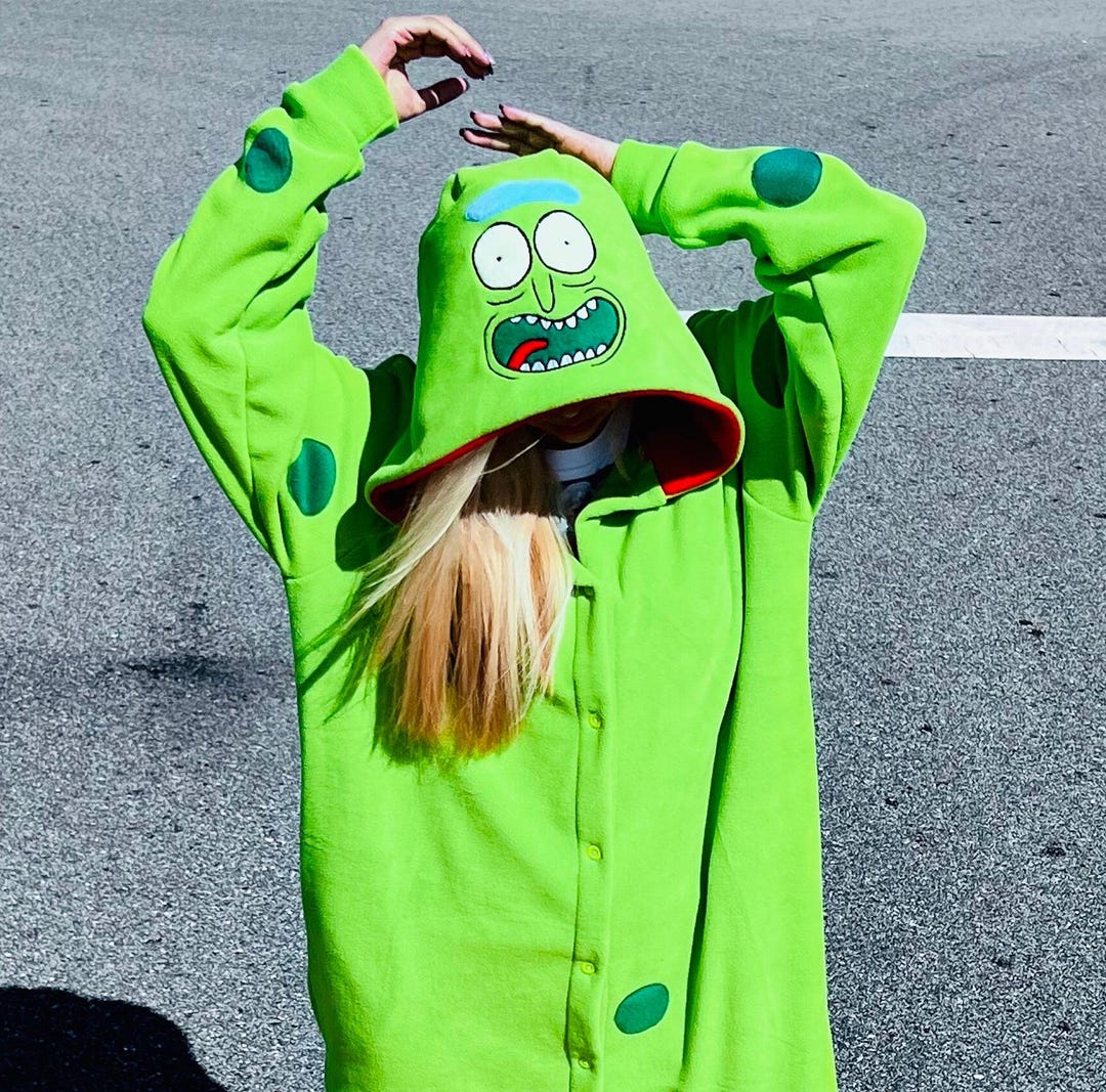 Pickle Kigurumi Pajamas – Ultra-soft Fleece for Loungewear, Cosplay and ...