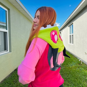 Jacket Invader Zim Handmade Hooded Jacket Unisex Perfect Gift for ...
