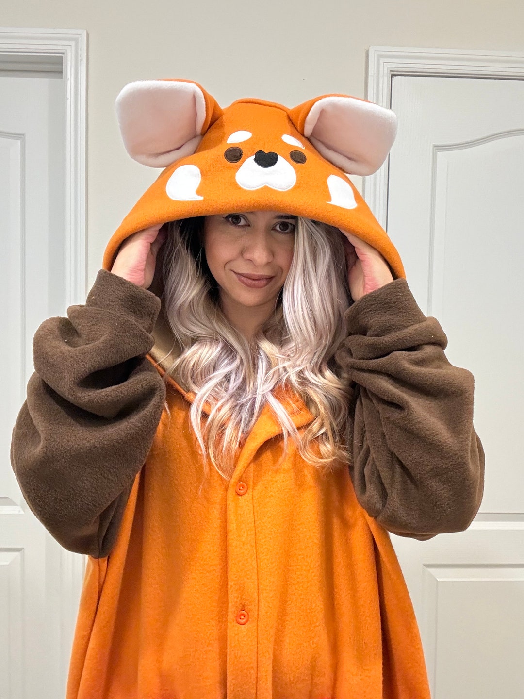 Red Panda Kigurumi Pajamas – Animal Panda Ultra-soft Fleece for ...
