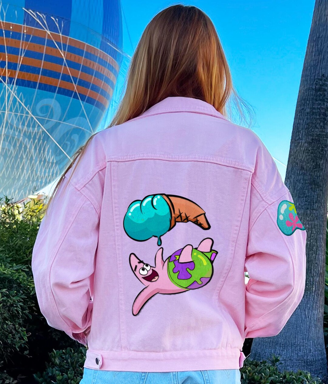 Patrick Star /denim Jackets Craftsmanship, Personalized With Your ...
