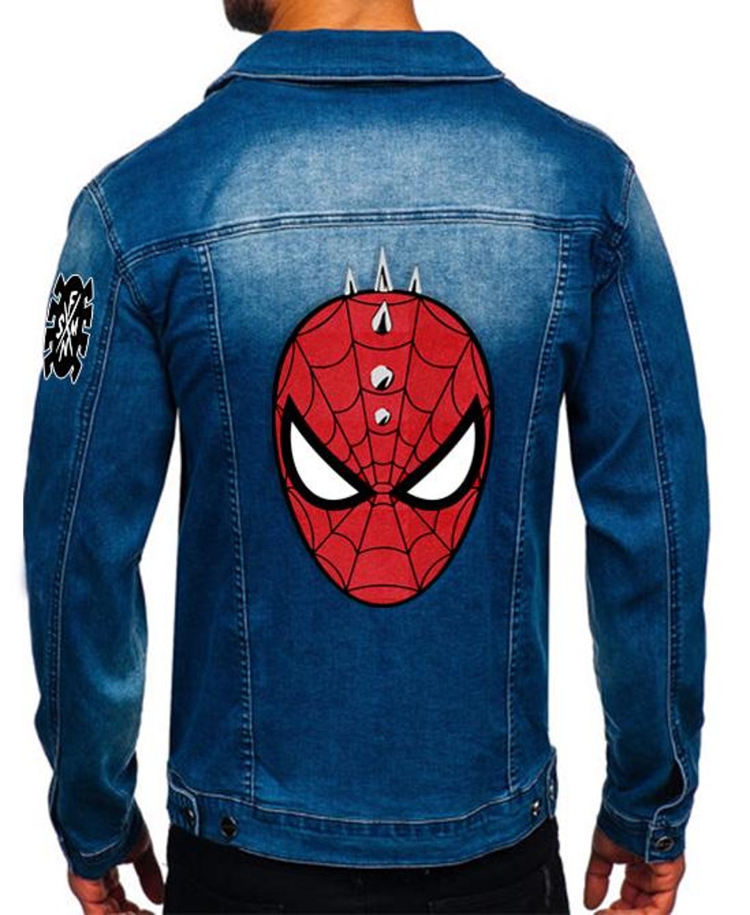 Spider Punk/denim Jackets Craftsmanship, Personalized With Your ...