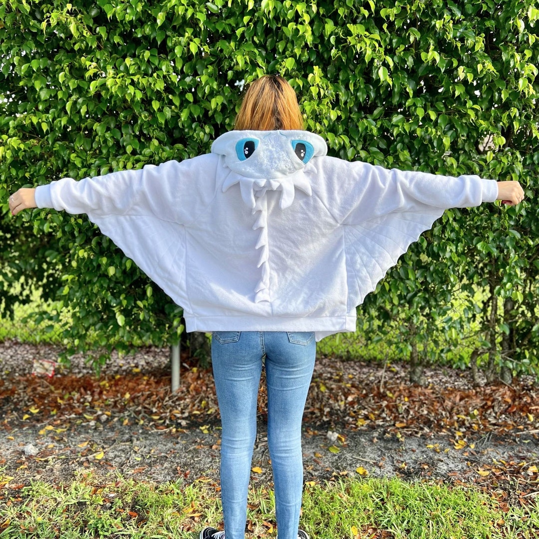 Light Fury/hoodie/ Adults White Dragon Hoodie Costume, Cosplay LIGHT ...