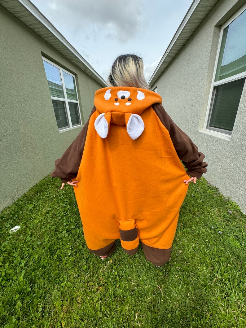 Red Panda Kigurumi Pajamas – Animal Panda Ultra-soft Fleece for ...