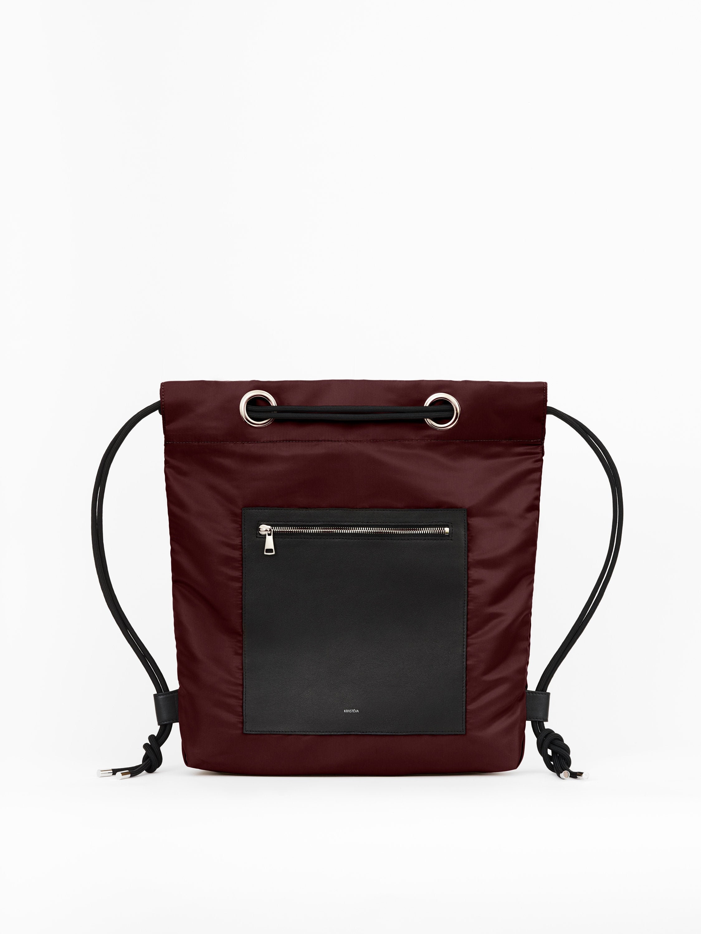 Maroon Drawstring Bag, Convertible Backpack Purse, Hipster Backpack ...