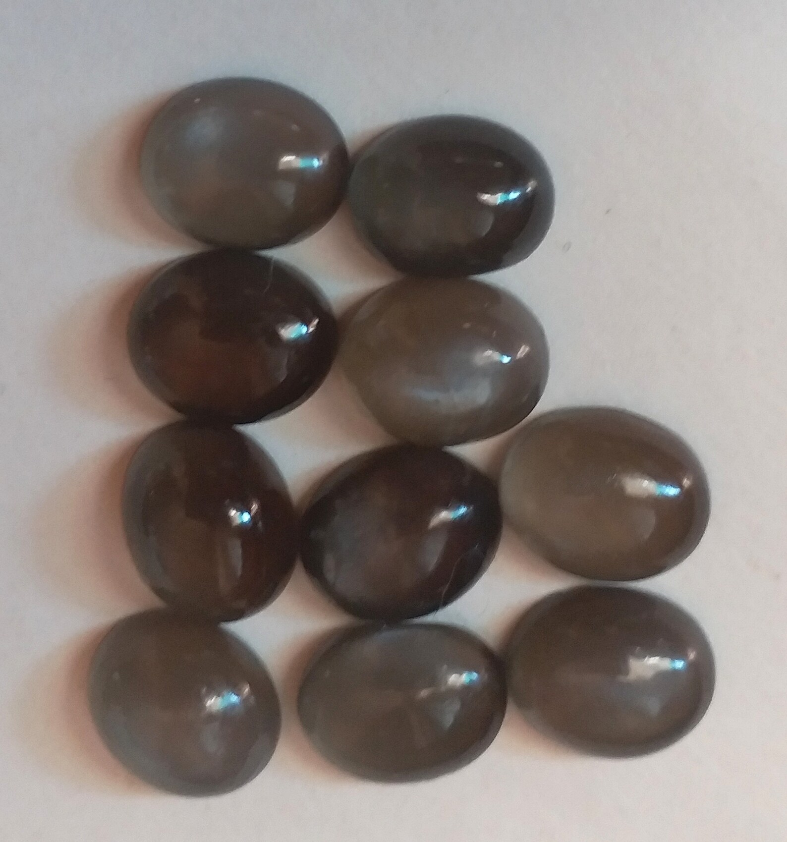 10 pcs. Natural Grey Moon stone 1014 mm Oval AAA gray | Etsy