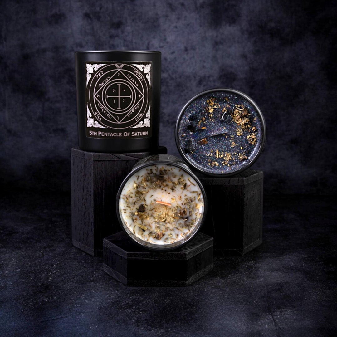 HOME PROTECTION King Solomon 5th Pentacle of Saturn Ritual Candle Kit ...