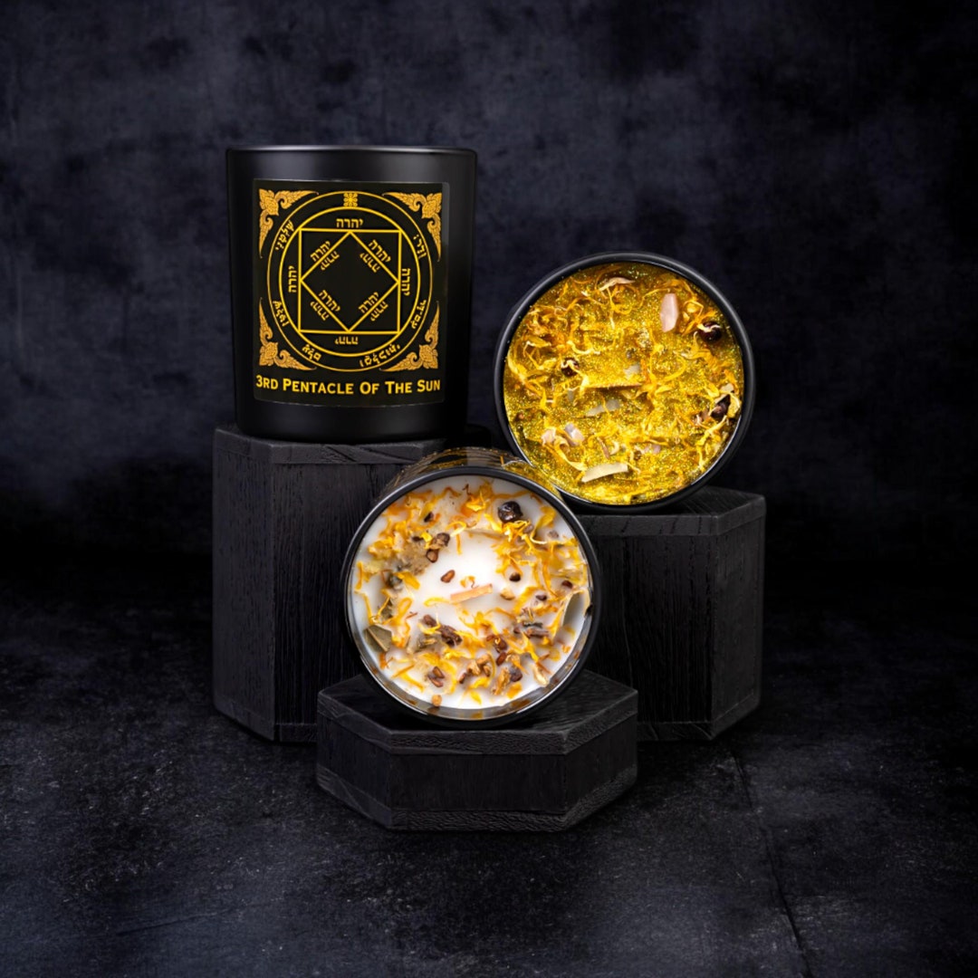 FAME & FORTUNE King Solomon 3rd Pentacle of the Sun Ritual Candle Kit ...