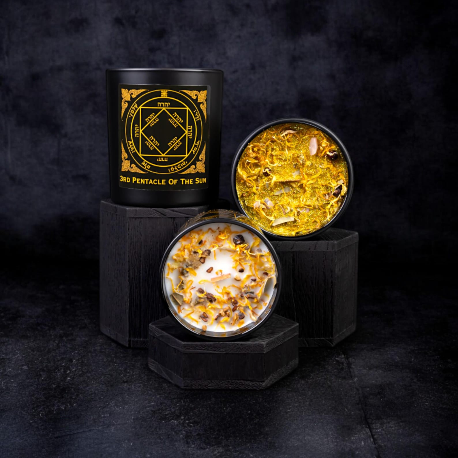 FAME & FORTUNE King Solomon 3rd Pentacle of the Sun Ritual Candle Kit ...