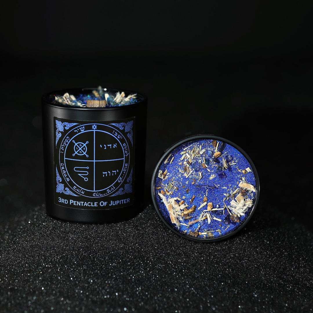 PROTECTIVE SHIELD King Solomon 3rd Pentacle of Jupiter Ritual Candle ...