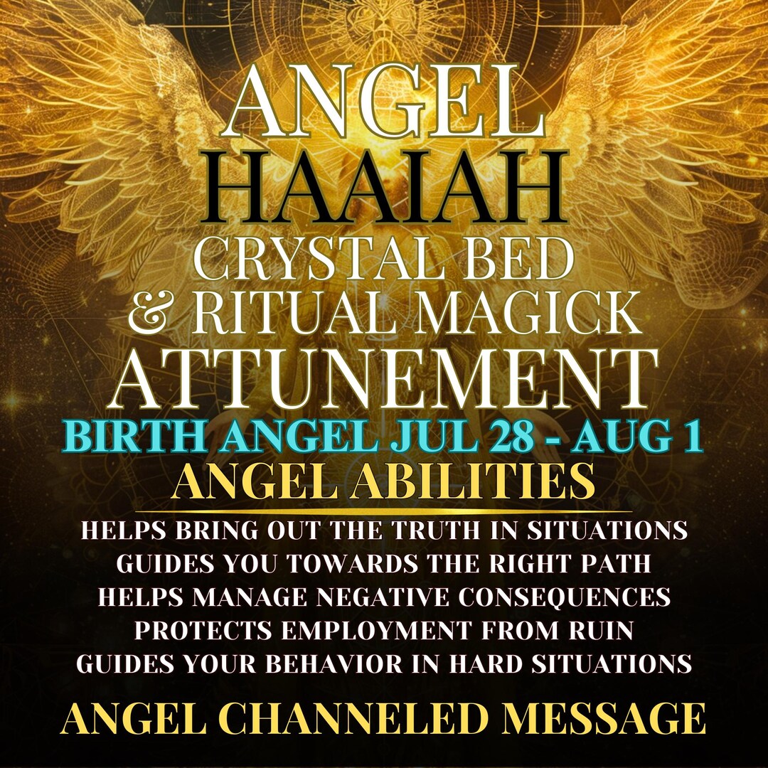 Angel HAAIAH Attunement Distance Healing Ritual- Protect Your ...