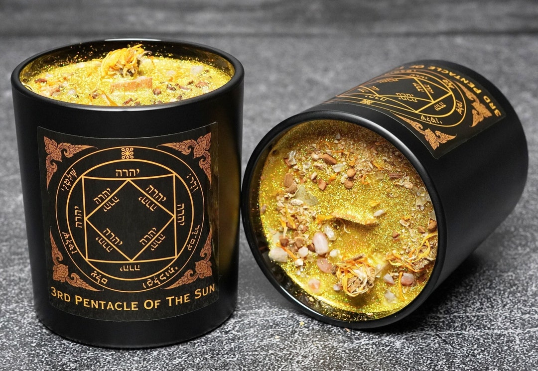 FAME & FORTUNE King Solomon 3rd Pentacle of the Sun Ritual Candle Kit ...