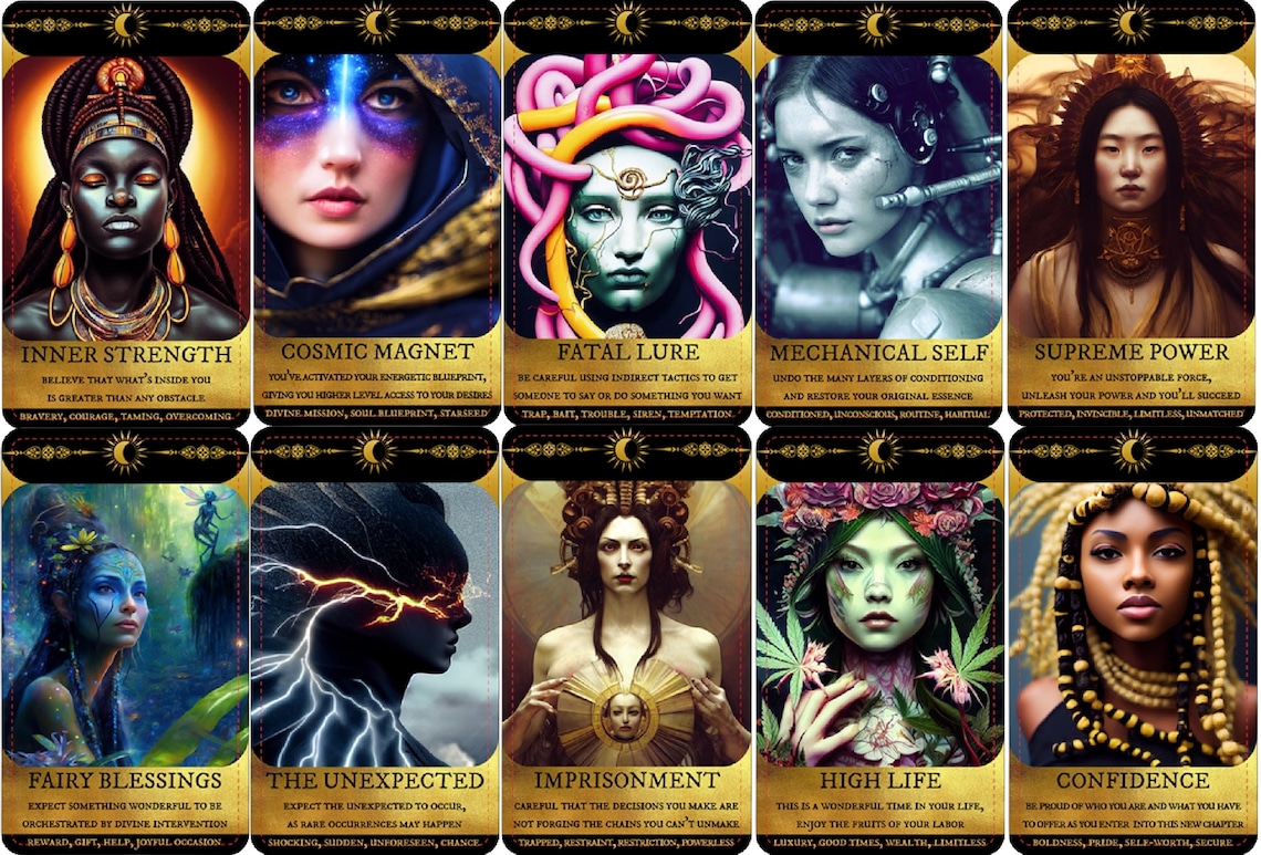GODDESS Journey Oracle Deck 80 Cards Divine Feminine / - Etsy