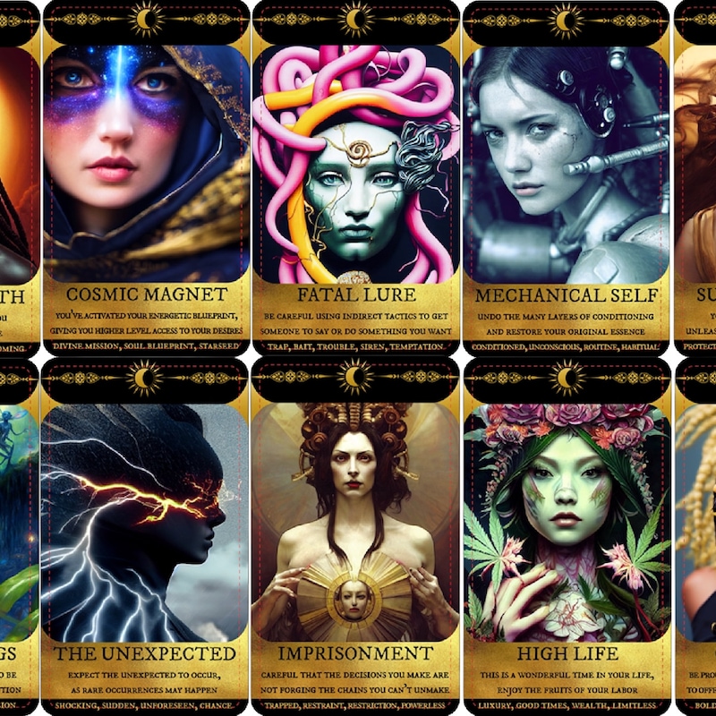 80 Goddess Cards - Etsy