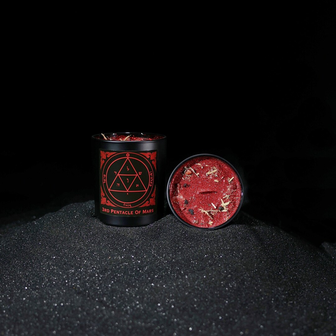 CONFLICT RESOLUTION King Solomon 3rd Pentacle of Mars Ritual Candle Kit ...
