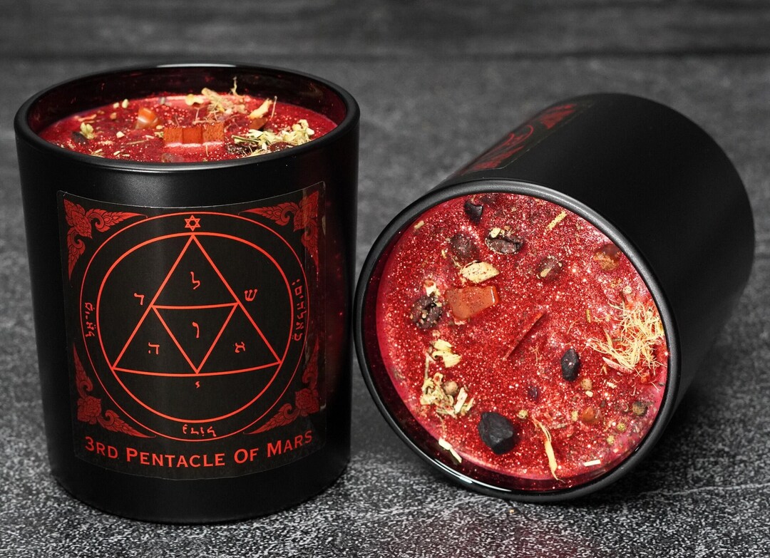 CONFLICT RESOLUTION King Solomon 3rd Pentacle of Mars Ritual Candle Kit ...