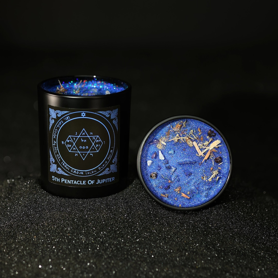 PSYCHIC POWERS King Solomon 5th Pentacle of Jupiter Ritual Candle Kit ...