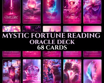 FORTUNE TELLING 120 Card Deck-"prophecies the Fortune Teller's Oracle ...