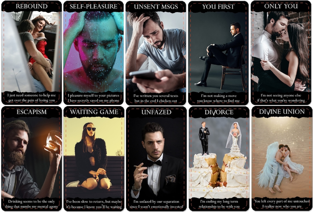 The BREAKUP Oracle Deck (100 Cards) in Separation - Etsy