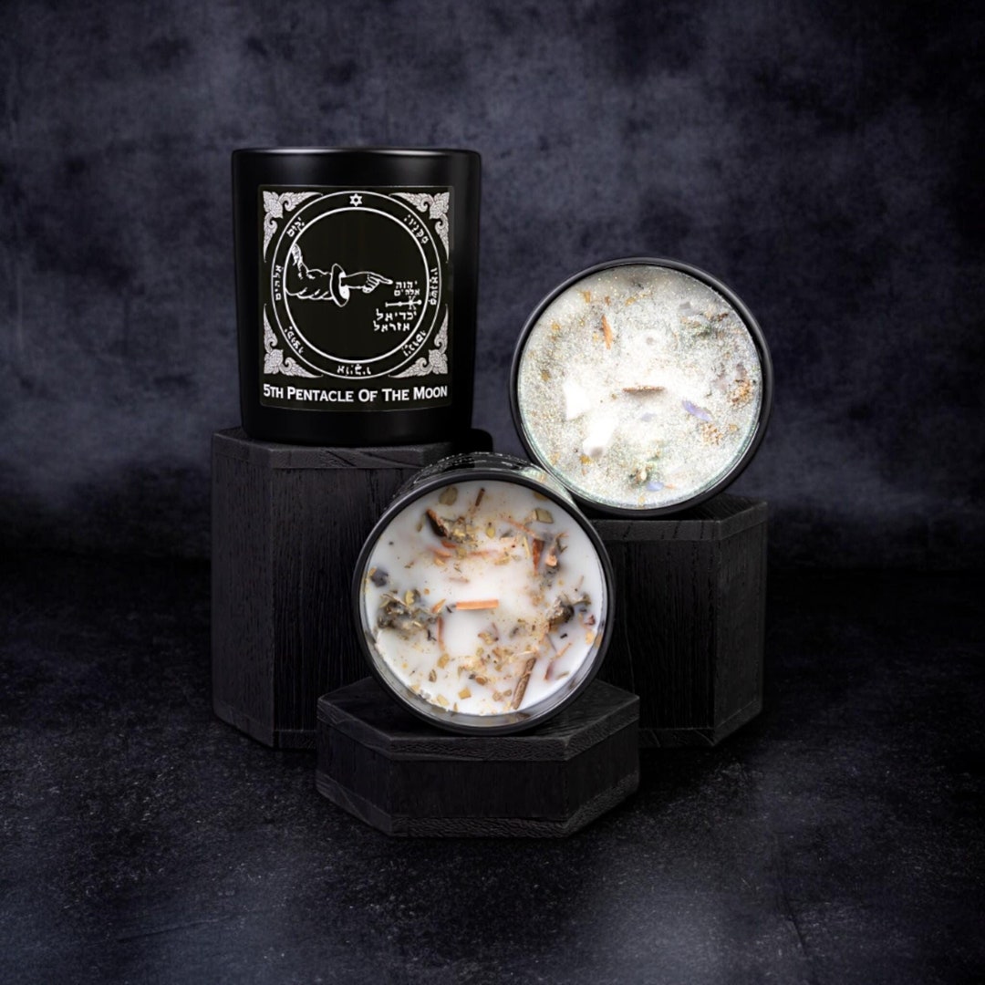 LUCID DREAMS King Solomon 5th Pentacle of the Moon Ritual Candle Kit - Etsy
