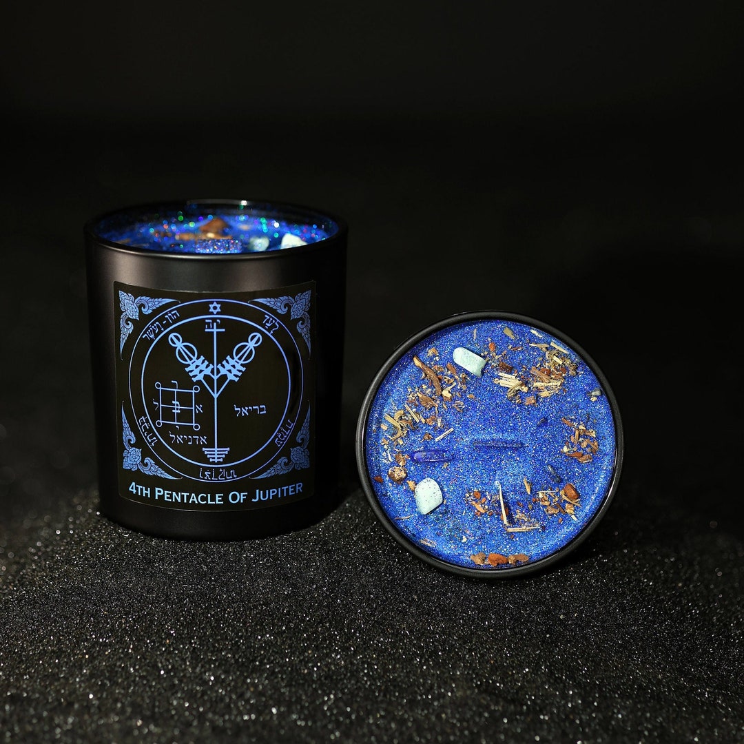 WEALTH & RESPECT King Solomon 4th Pentacle of Jupiter Ritual Candle Kit ...