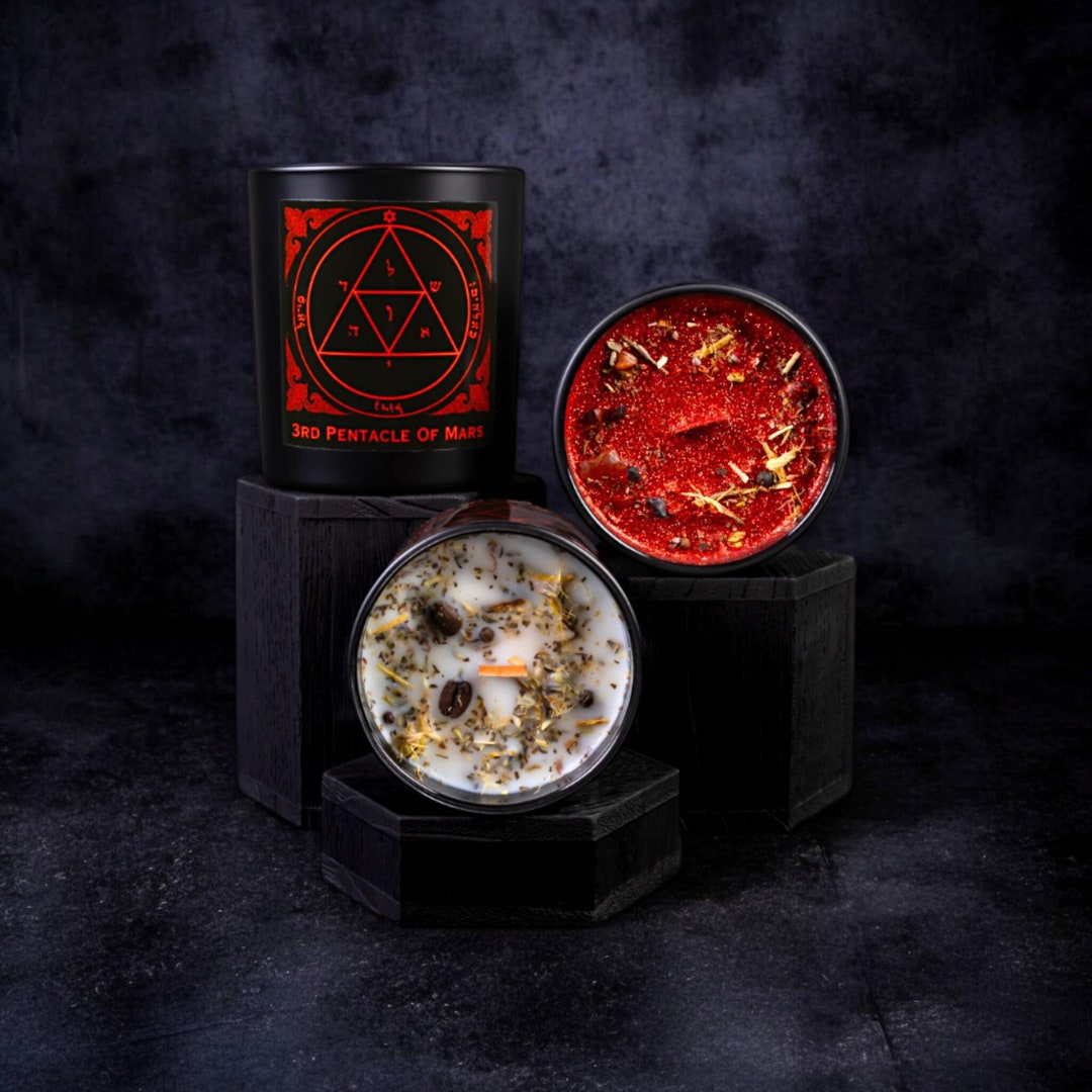 CONFLICT RESOLUTION King Solomon 3rd Pentacle of Mars Ritual Candle Kit ...