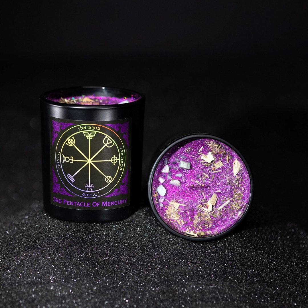 SPIRITUAL POWERS King Solomon 3rd Pentacle of Mercury Ritual Candle Kit ...