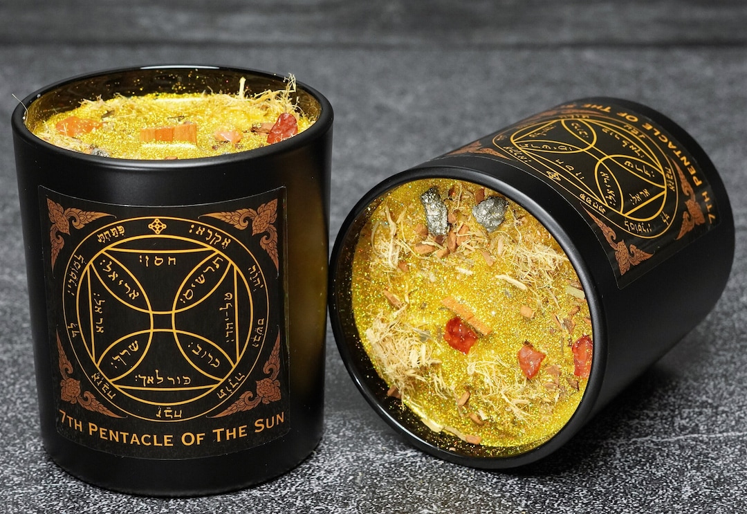 UNBINDING King Solomon 7th Pentacle of the Sun Ritual Candle Kit - Etsy