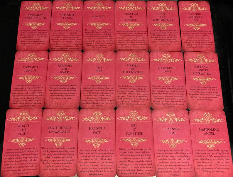 Sex Through Intimacy Oracle Deck Etsy