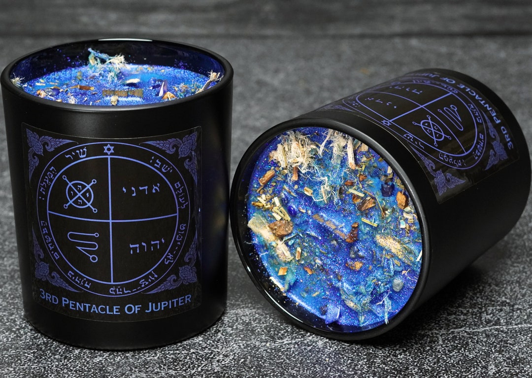 PROTECTIVE SHIELD King Solomon 3rd Pentacle of Jupiter Ritual Candle ...