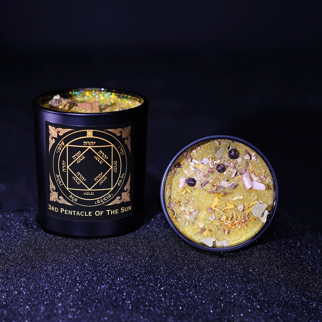 FAME & FORTUNE King Solomon 3rd Pentacle of the Sun Ritual Candle Kit ...