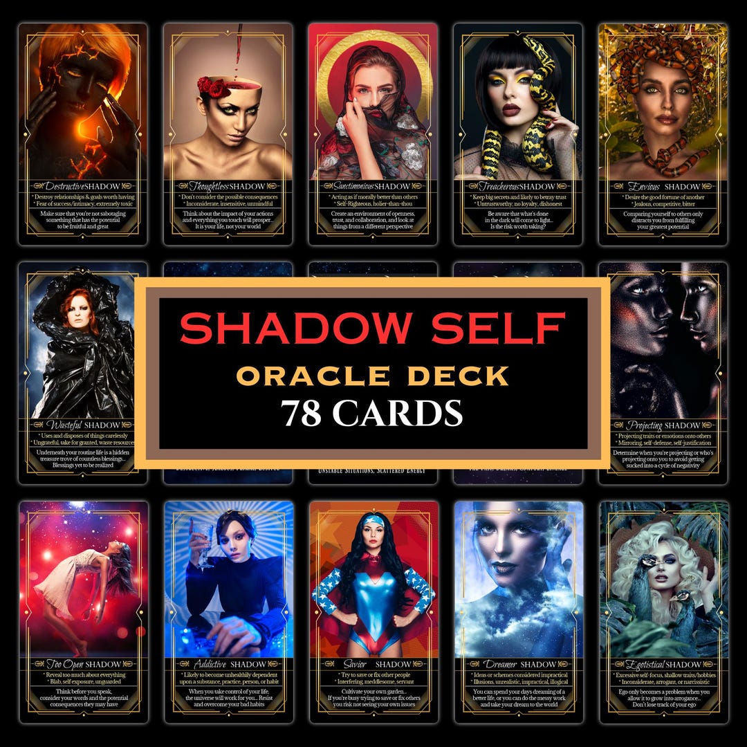 Shadow Self Oracle Cards - Etsy