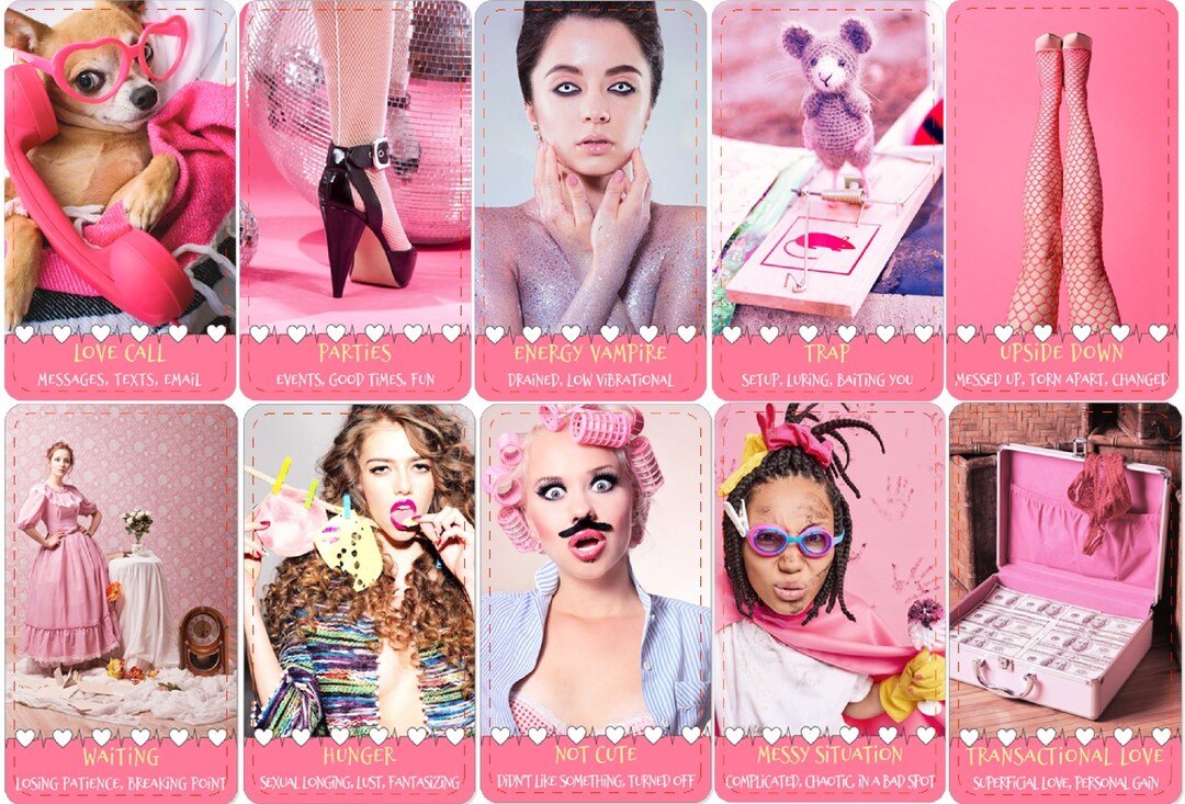 Love in PINK Oracle Deck 100 Cards - Etsy