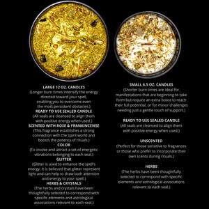 EVIL EYE PROTECTION King Solomon 2nd Pentacle of the Sun Ritual Candle ...