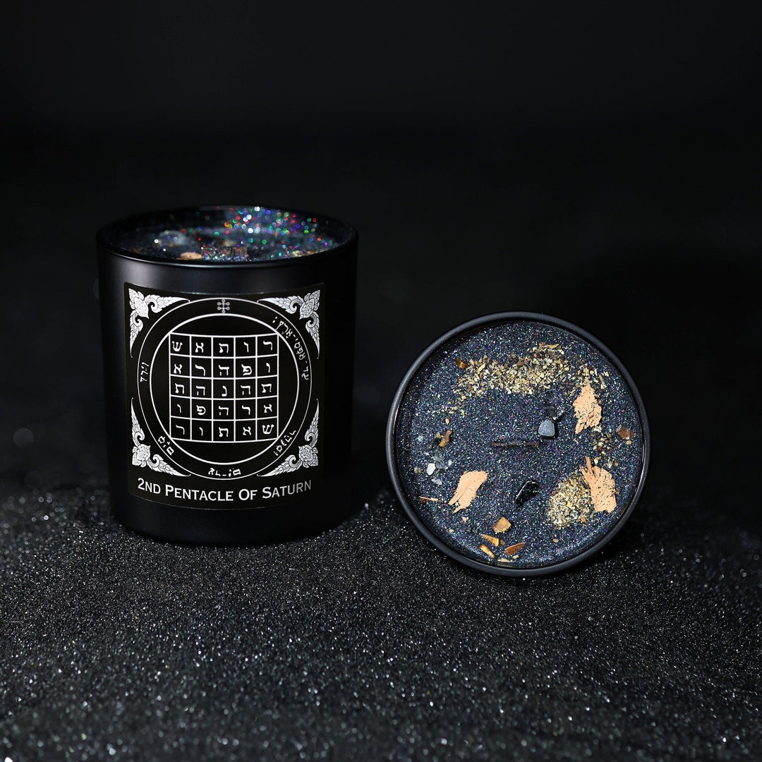 CONQUER COMPETITION King Solomon 2nd Pentacle of Saturn Fixed Candle - Etsy