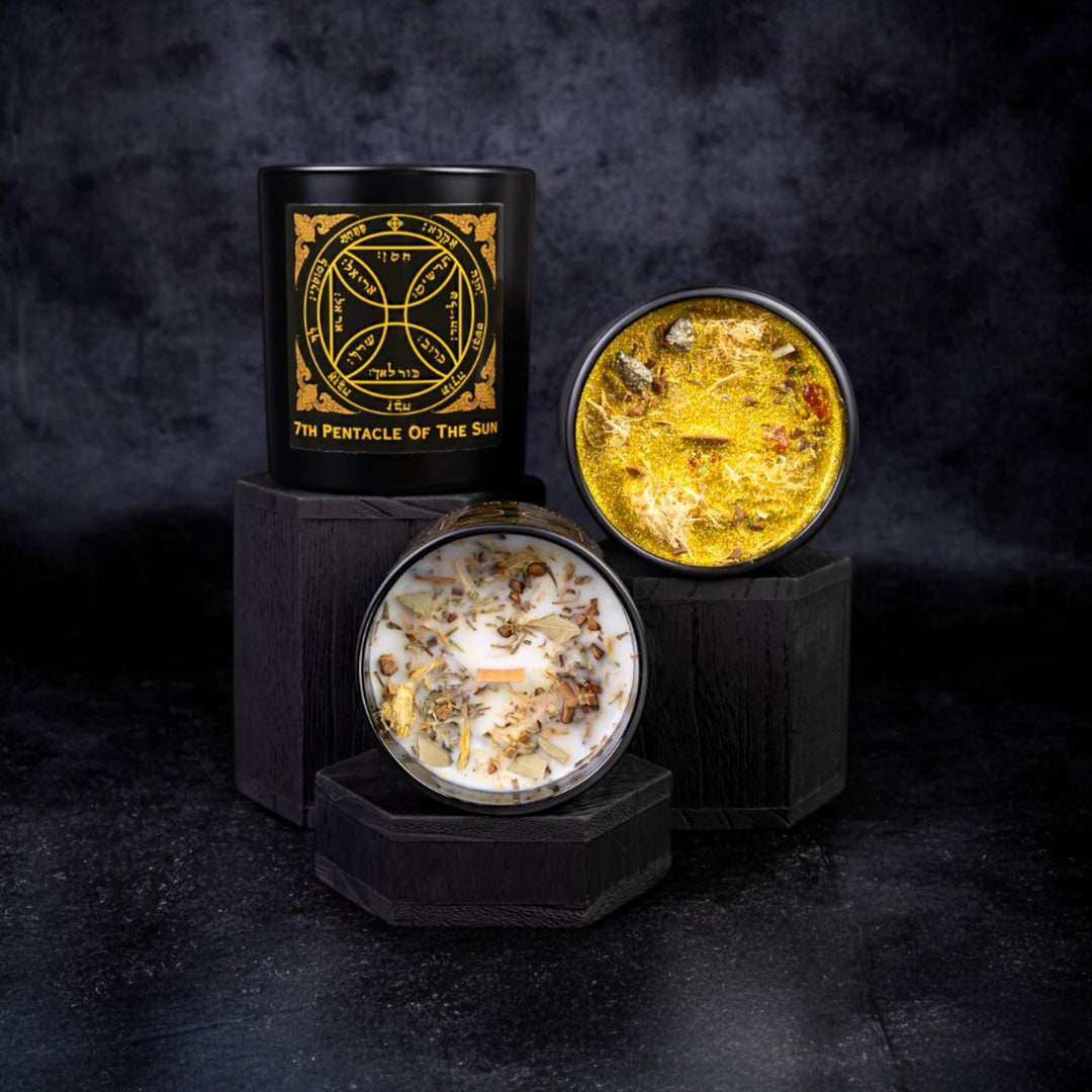 UNBINDING King Solomon 7th Pentacle of the Sun Ritual Candle Kit - Etsy