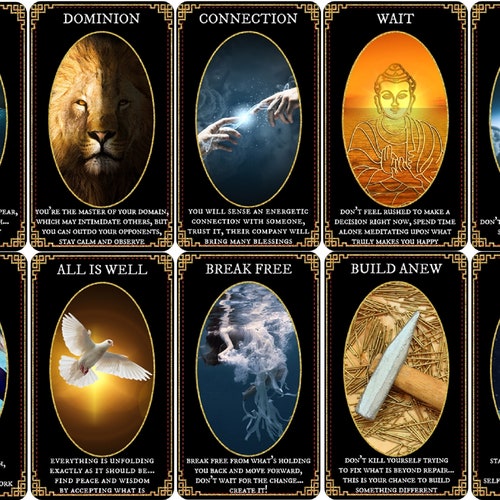 DIVINE TIMING Unveiled Love Oracle Deck 78 Cards Yes or No - Etsy UK