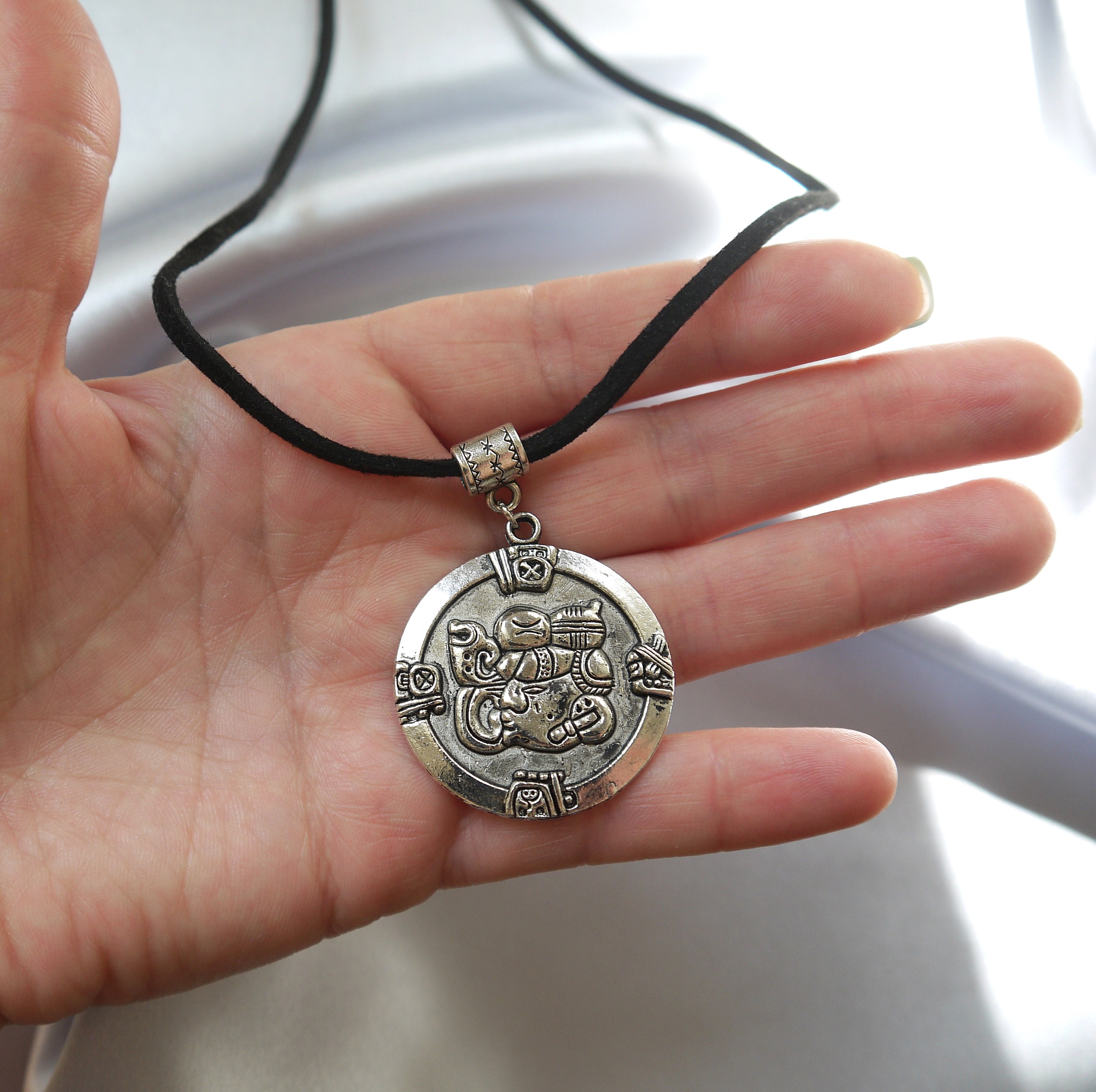 Mayan Jewelry For Men And Women Mayan Calendar Pendant Etsy