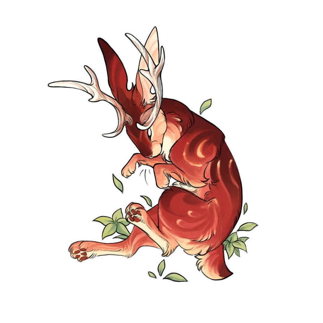 Jackalope Sticker - Etsy