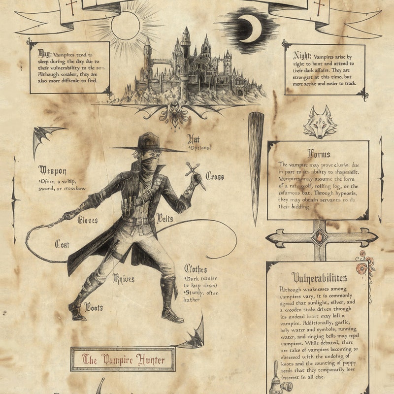 Vampire Hunter - Etsy