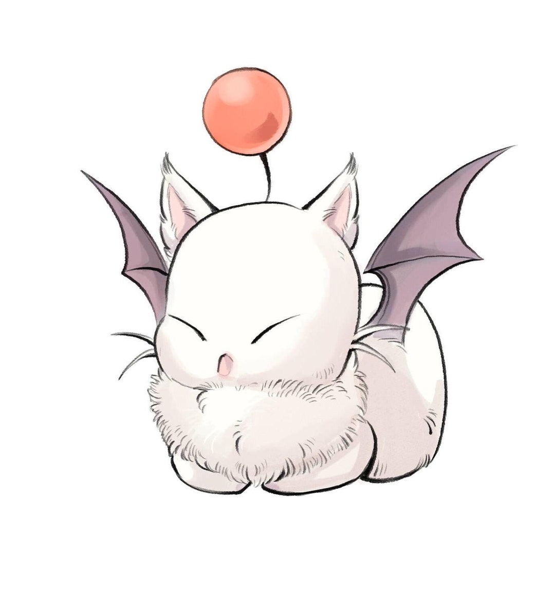 Loafing Moogle Sticker first Run, B-grade - Etsy