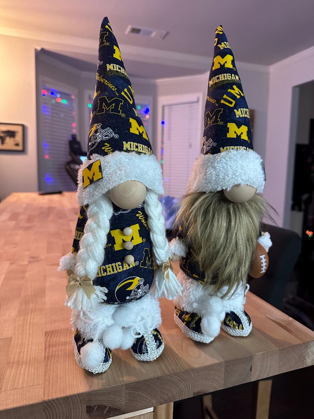 Handmade Michigan Football Gnomes - Etsy