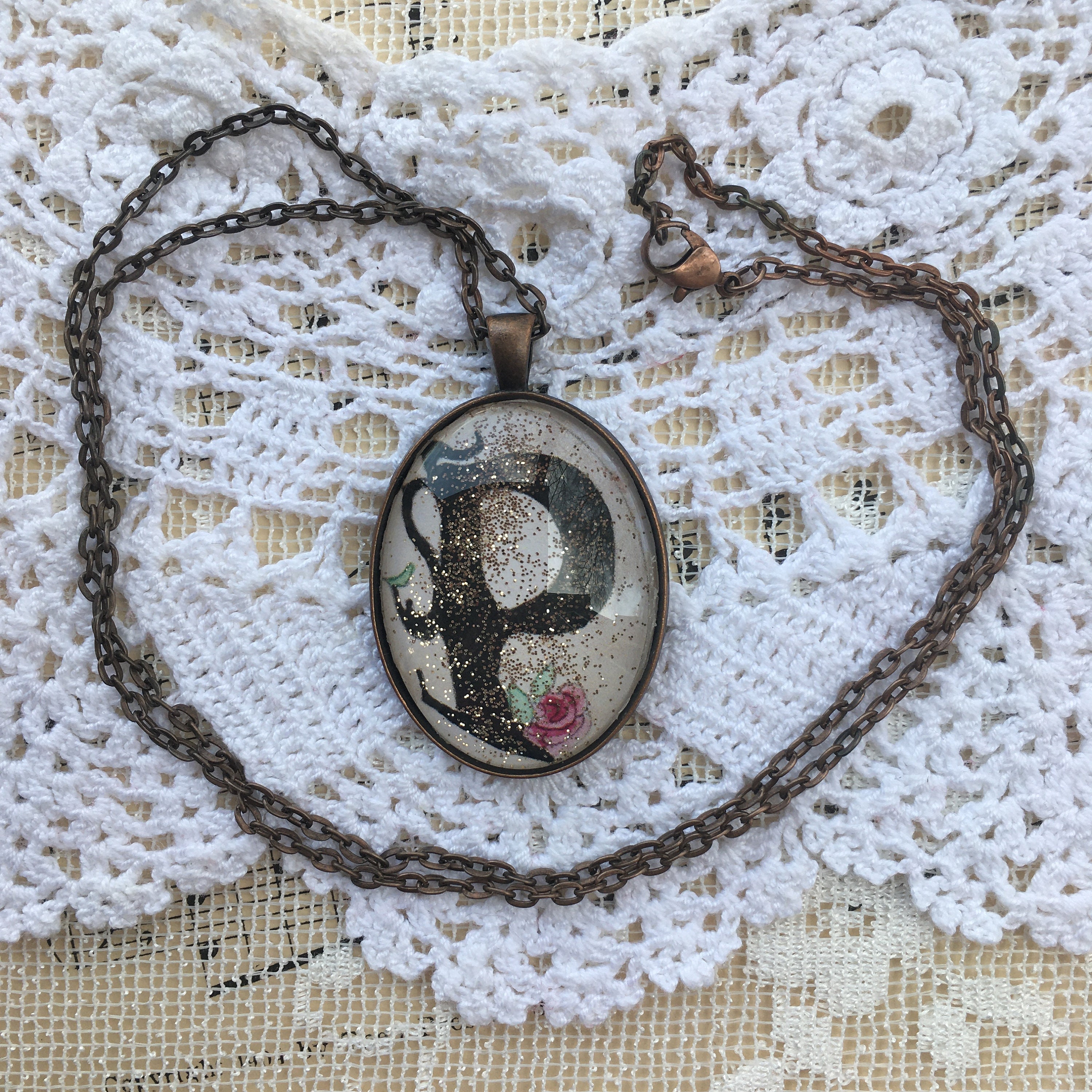 Letter P Necklace - Alphabet Jewelry - Monogram Pendant - Romantic ...