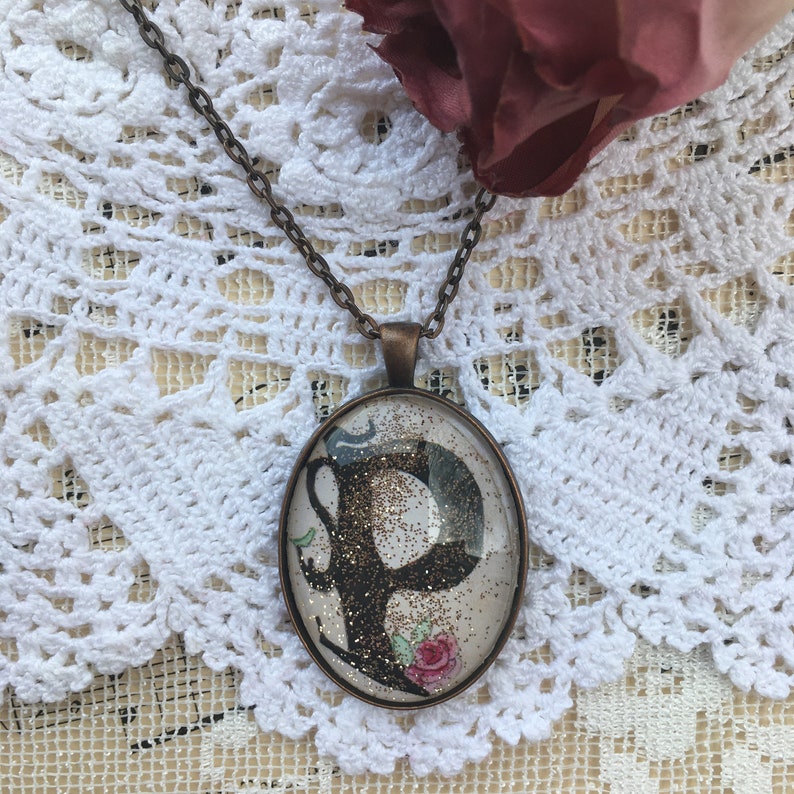 Letter P Necklace Alphabet Jewelry Monogram Pendant | Etsy