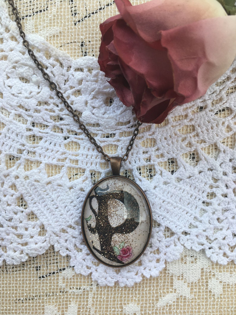 Letter P Necklace - Alphabet Jewelry - Monogram Pendant - Romantic ...