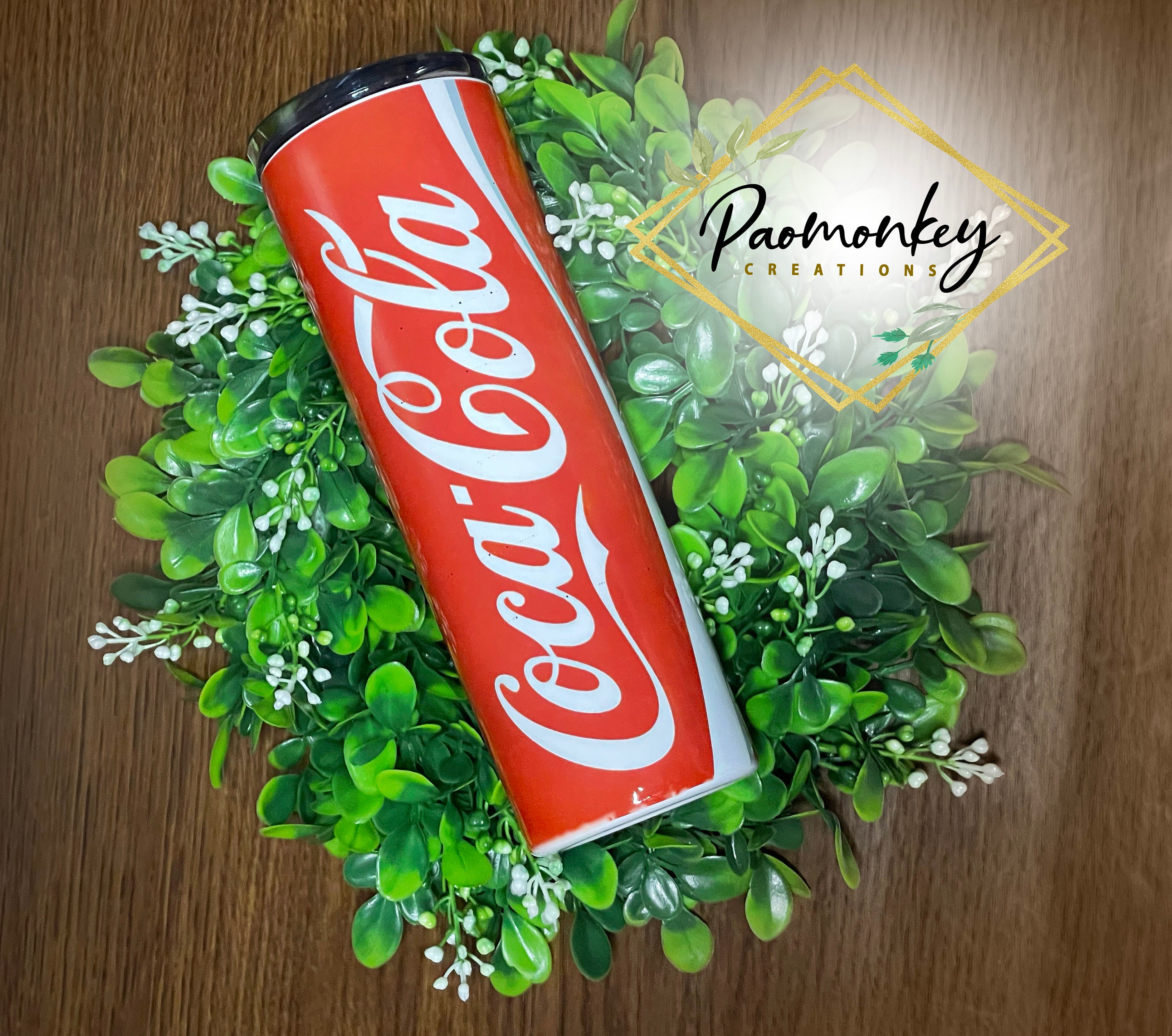 Coca Cola Can Themed Coke Custom 20oz Tumbler - Etsy