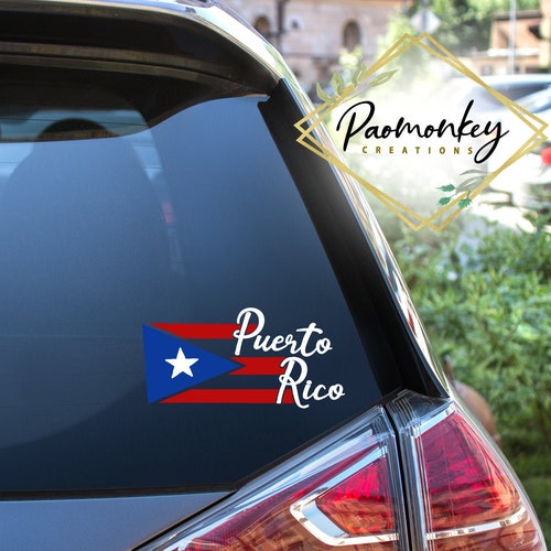 Puerto Rico Flag Boricua Waterproof Vinyl Sticker Decal Great - Etsy