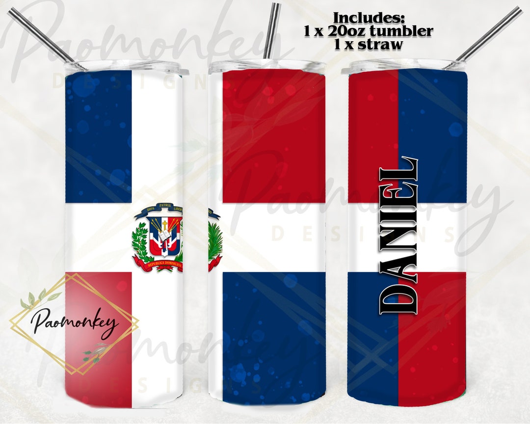 Dominican Republic Flag | DR | Custom 20oz Tumbler | Sublimation ...