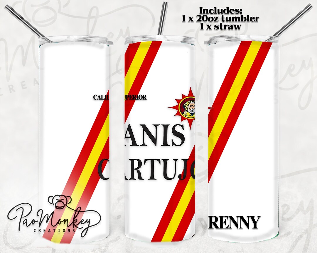 Anis Cartujo Themed | Venezuela | Custom 20oz Tumbler | Sublimation ...