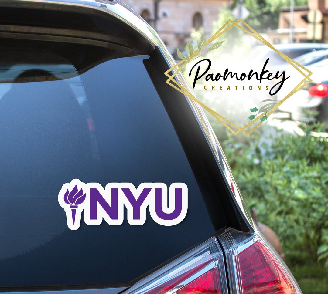 University of New York Logo * NYU * Decal, Vinyl Sticker for Car ...